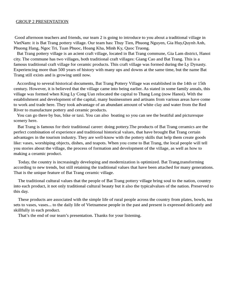 Project Unit2 Life in The Countryside | PDF