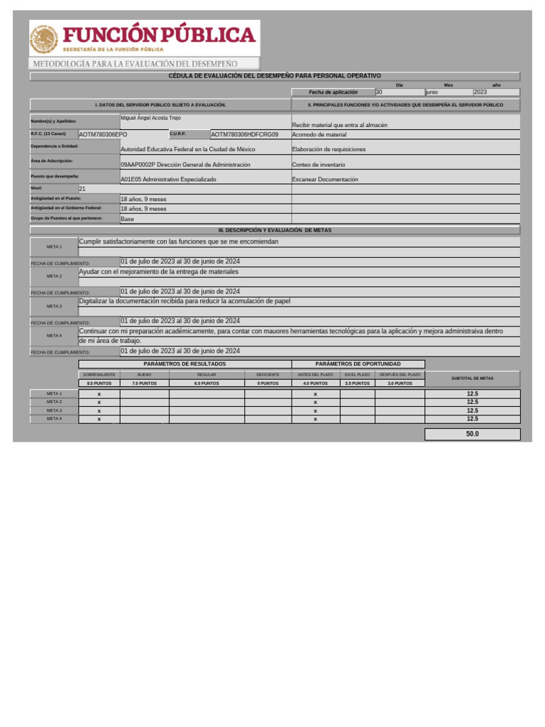 02 Cedula 2023 | PDF