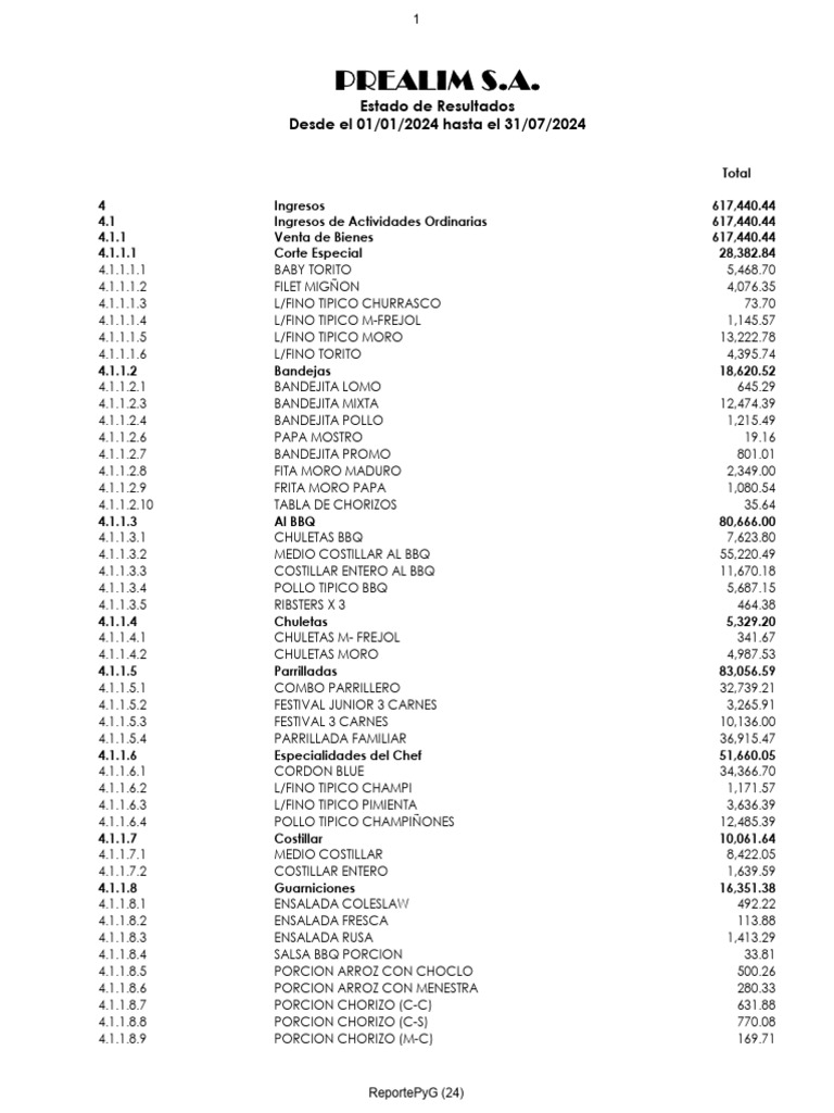 Eerr A Julio 2024 Prealim Sa | PDF