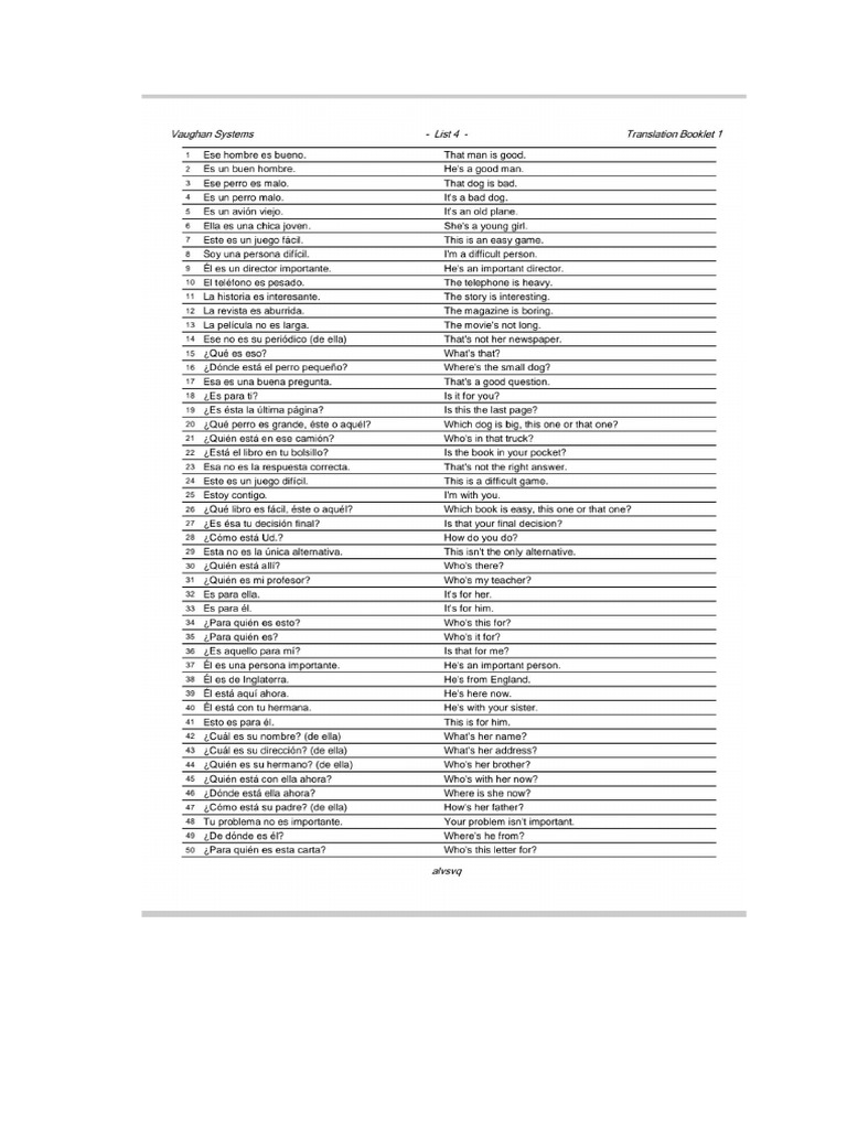 Booklet1 List 4 | PDF