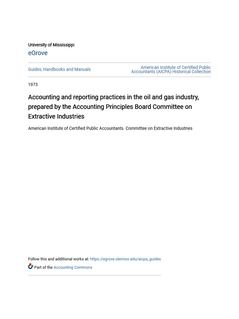 Oil and Gas Accounting Practices Guide | PDF | Expense | Business