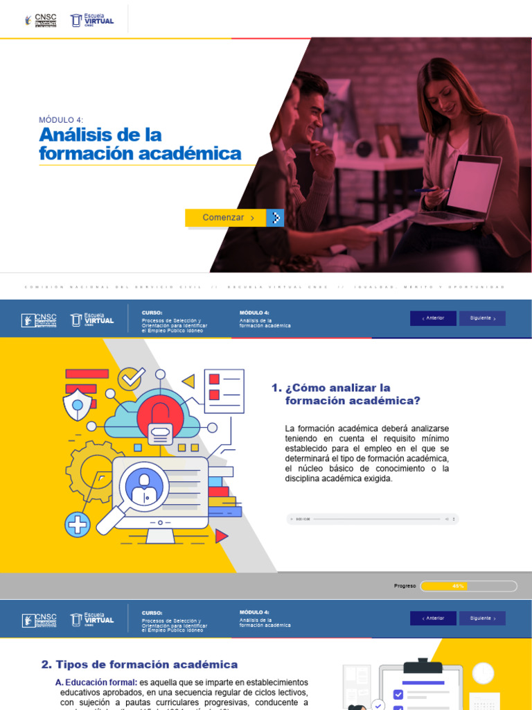 CNSC - Formación Académica | PDF