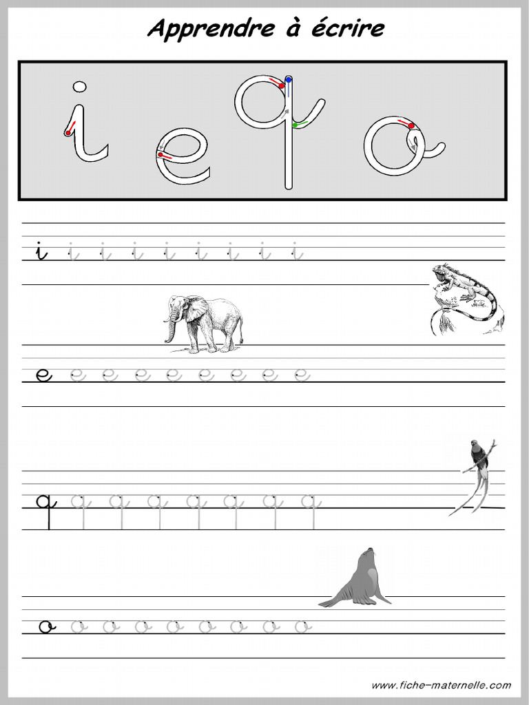 apprendre-a-ecrire-les-lettres | PDF