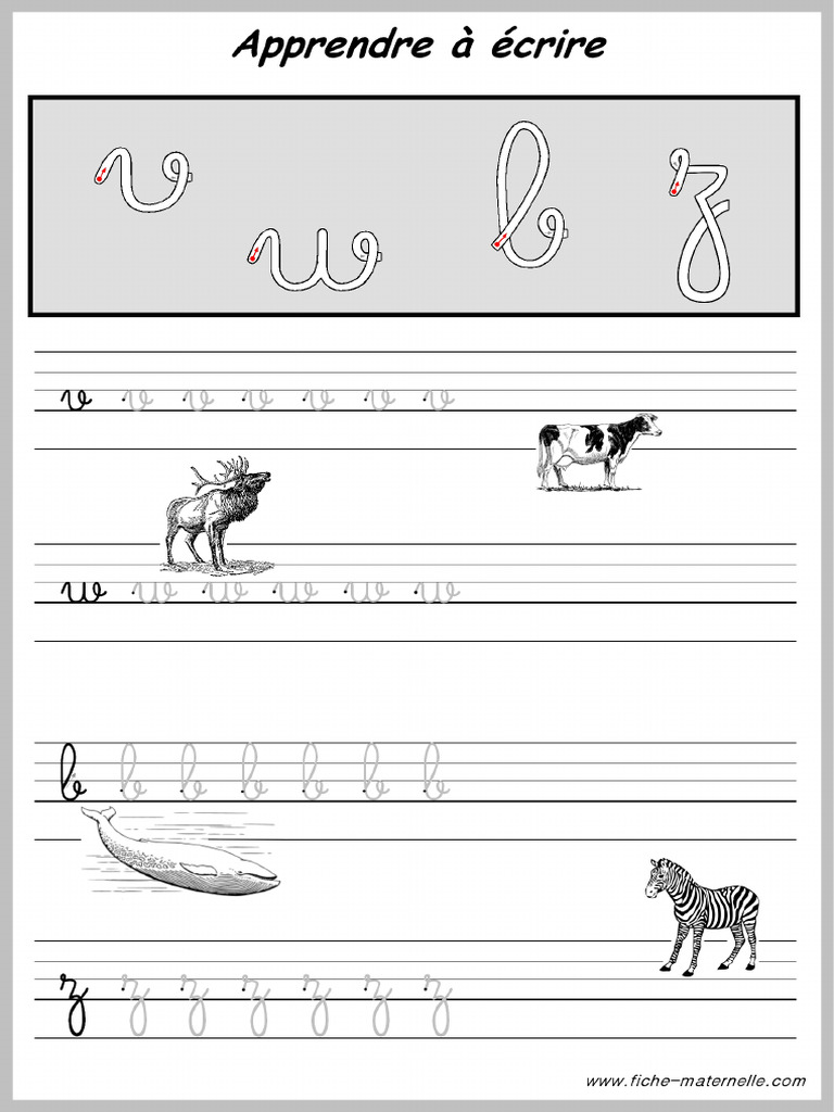 Apprendre A Ecrire Ecriture | PDF