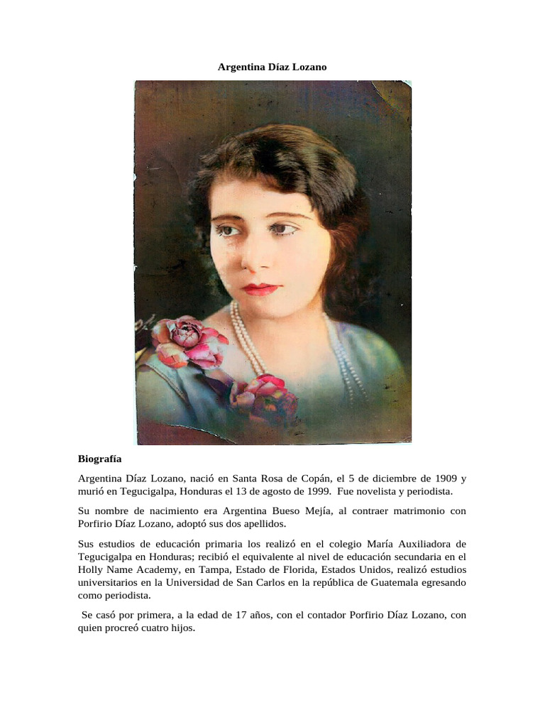 Argentina Díaz Lozano | PDF