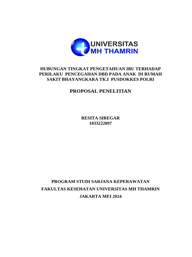 SKRIPSI RESITA DRAFT 12 pasca proposal | PDF