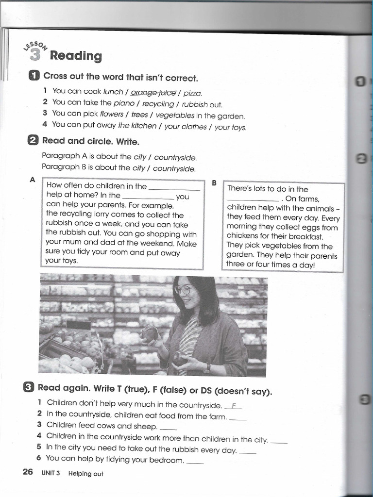 26 Look 3 Workbook | PDF