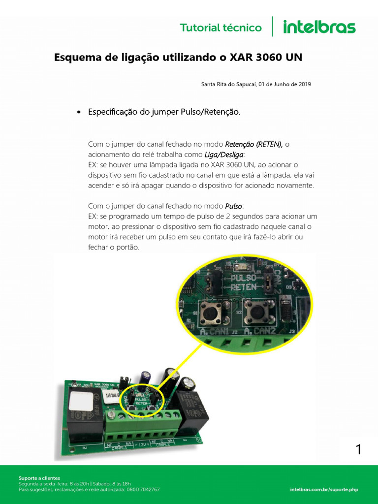 Esquema de Ligação XAR 3060 UN | PDF