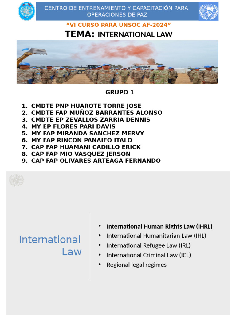 6 M2 International Law Legal GRUPO 1 | PDF