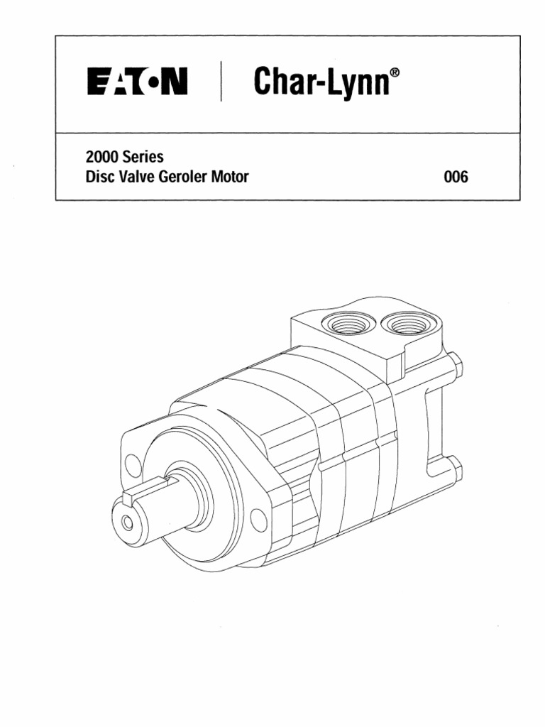 EATON MOTOR 2000 Series Disc Valve Motors Char-Lynn | PDF