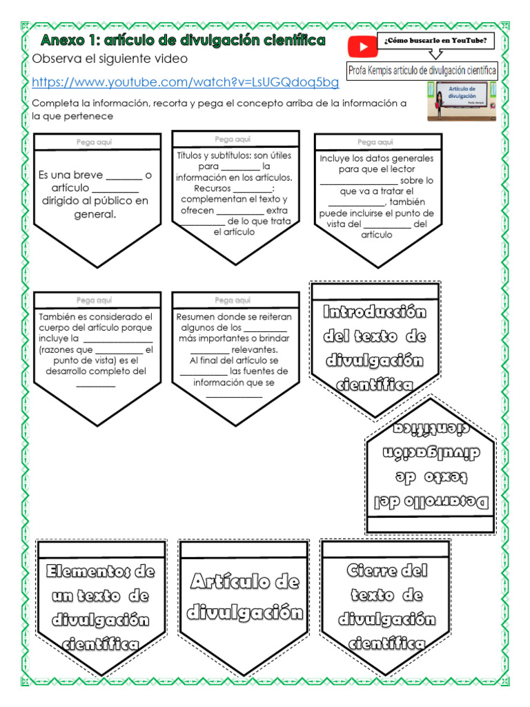 4° S6 y 7 Cuadernillo de actividades (anexos) Profa Kempis..3-2 | PDF