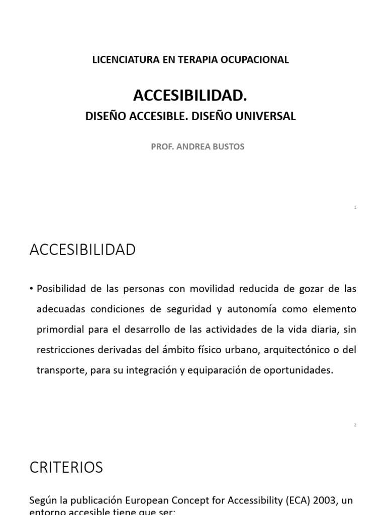 Accesibilidad y Diseño Universal | PDF
