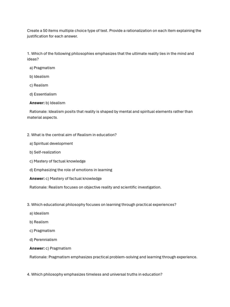 Rationalization | PDF | Constructivism (Philosophy Of Education ...