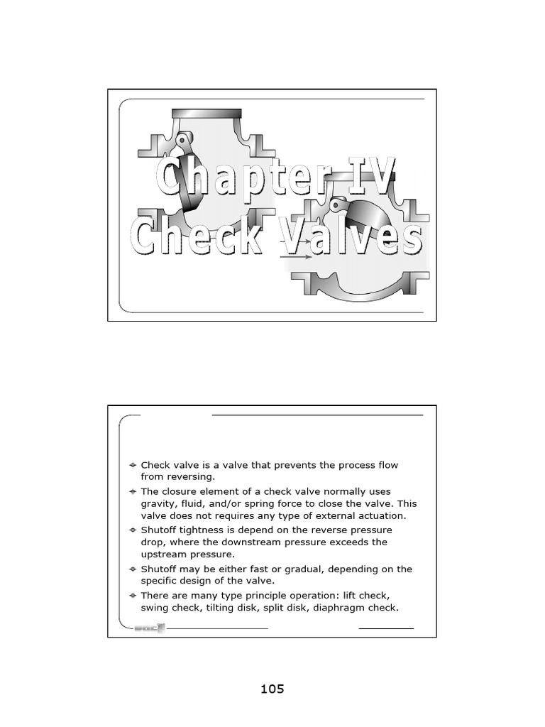 CH 04 Check Valves | PDF