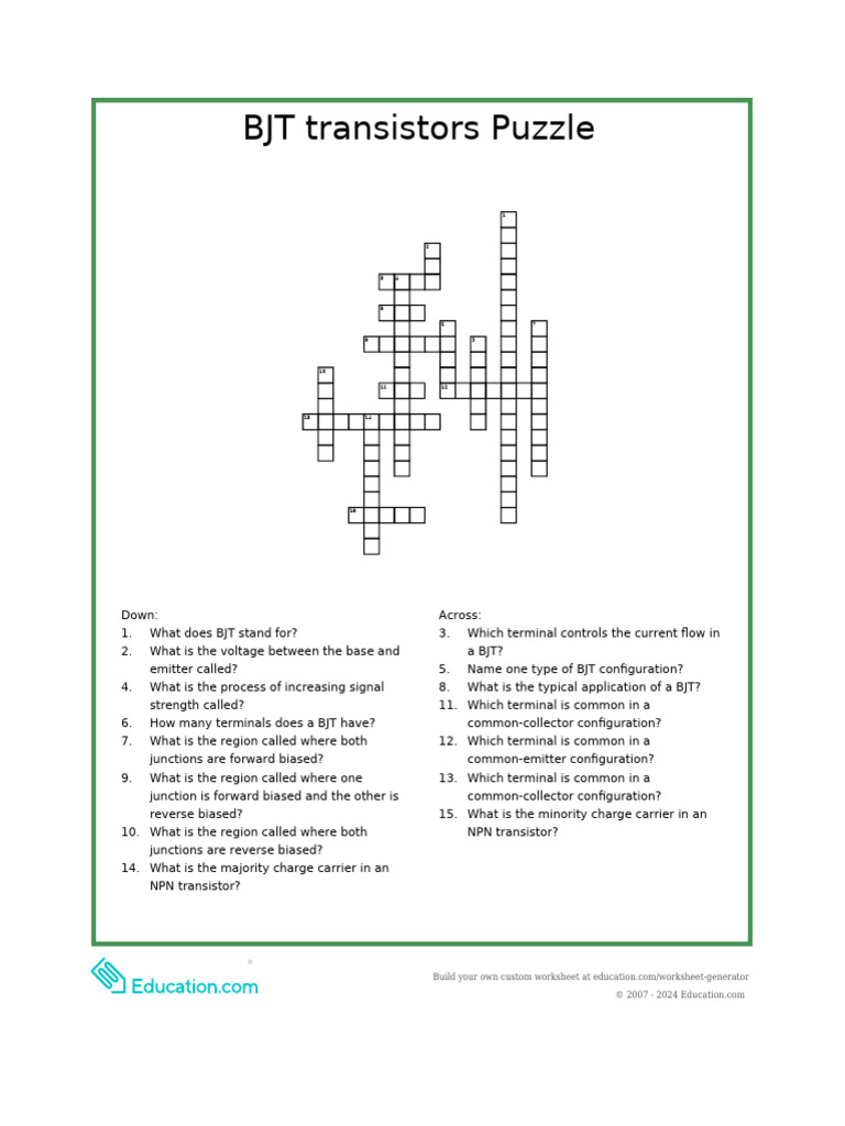 BJT Transistors Puzzle | PDF