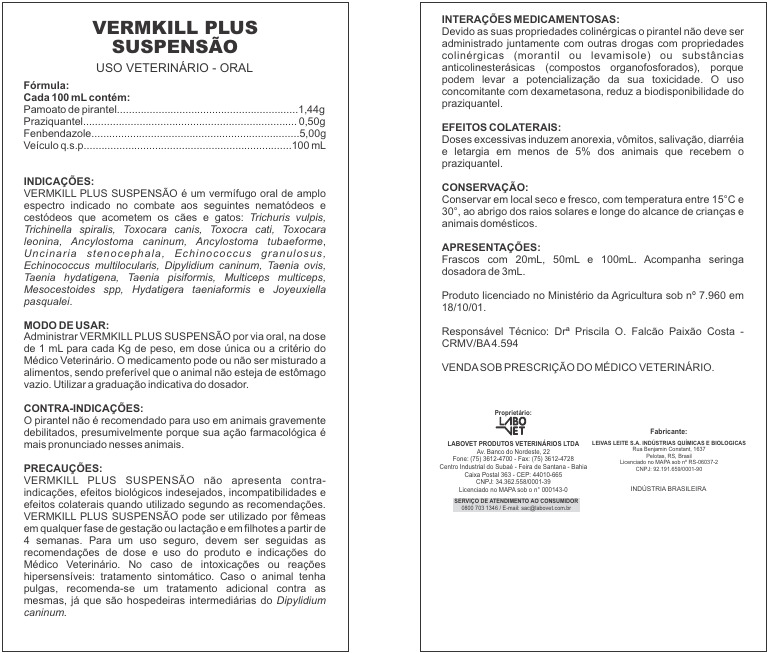 Vermkill Plus Suspensão | PDF