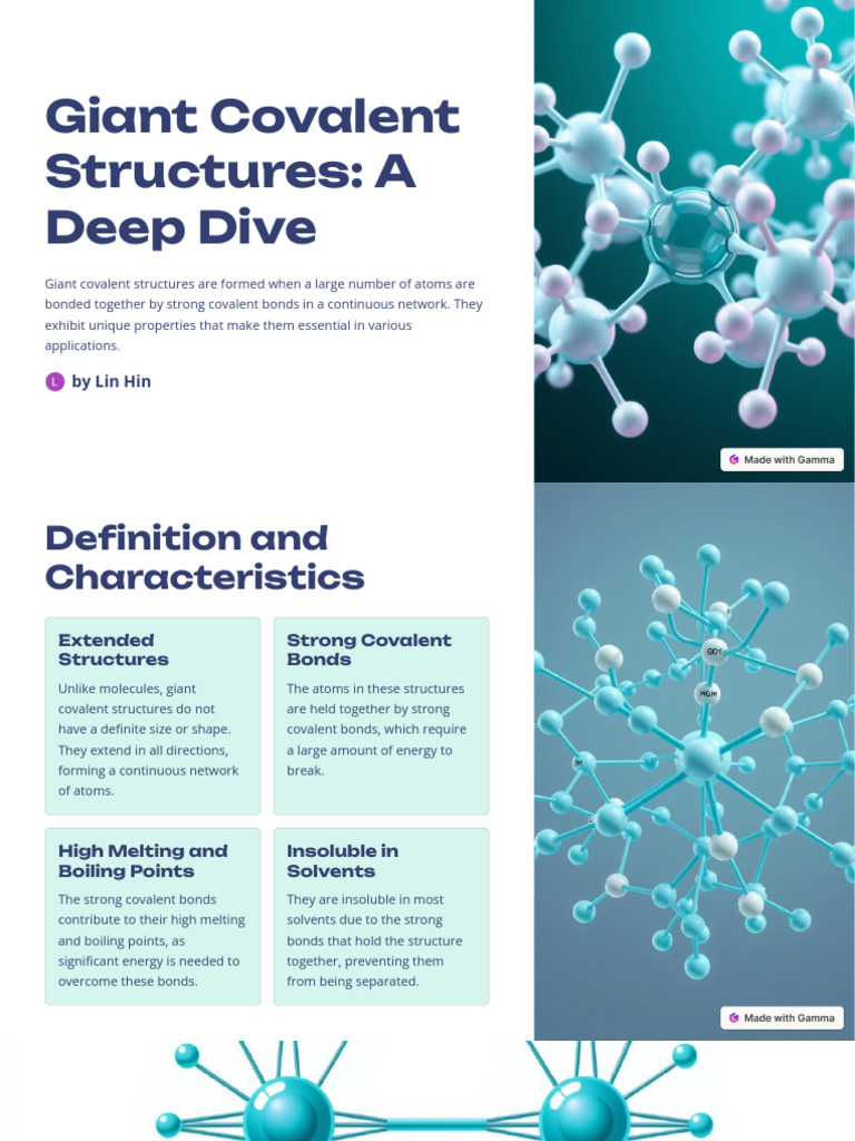 Giant Covalent Structures A Deep Dive | PDF