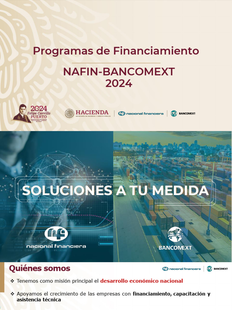 Presentación Programas NF-BMXT 2024 Jun 24 28082024 | PDF | Factoring (Finanzas) | Business
