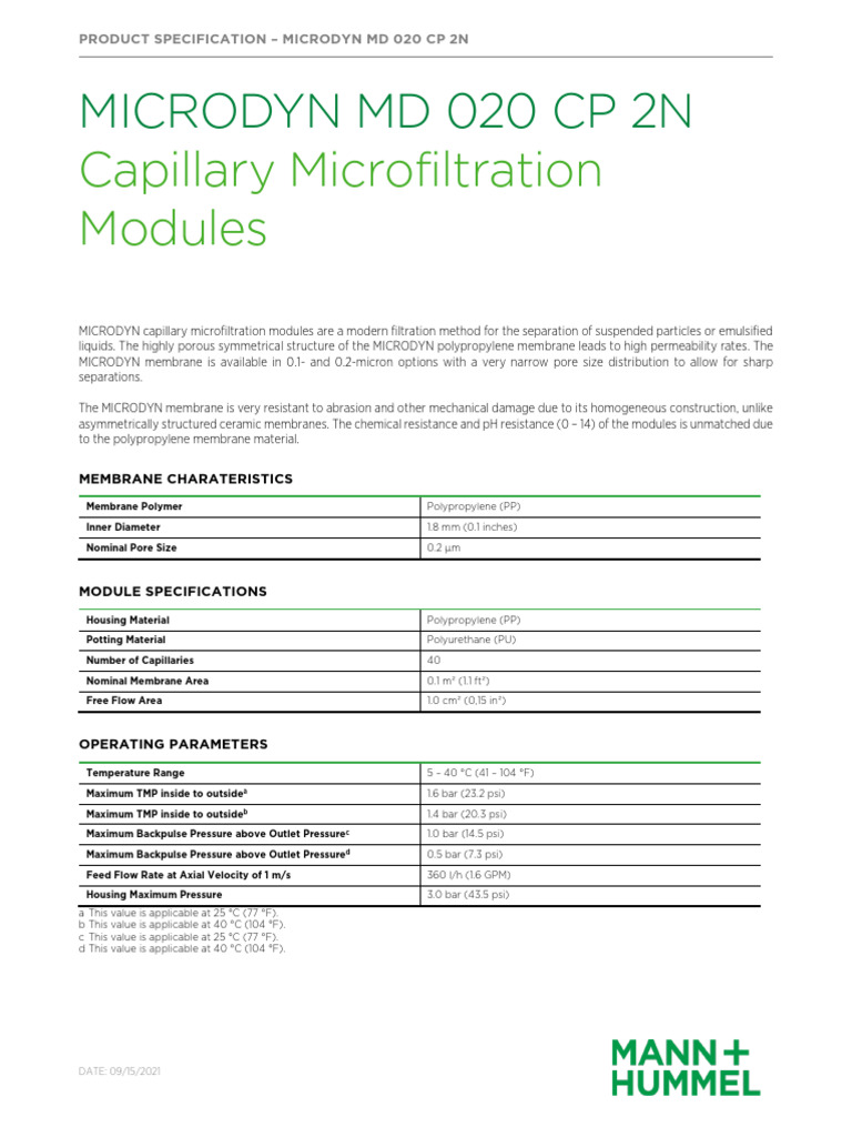 Microdyn MD 020 CP 2N | PDF