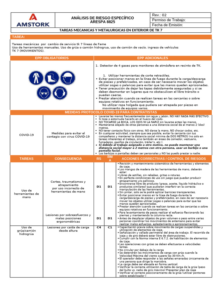 ARESP8825 Tareas Mecanicas y Metalurgicas en El Exterior Del TK 7 Rev01 ...