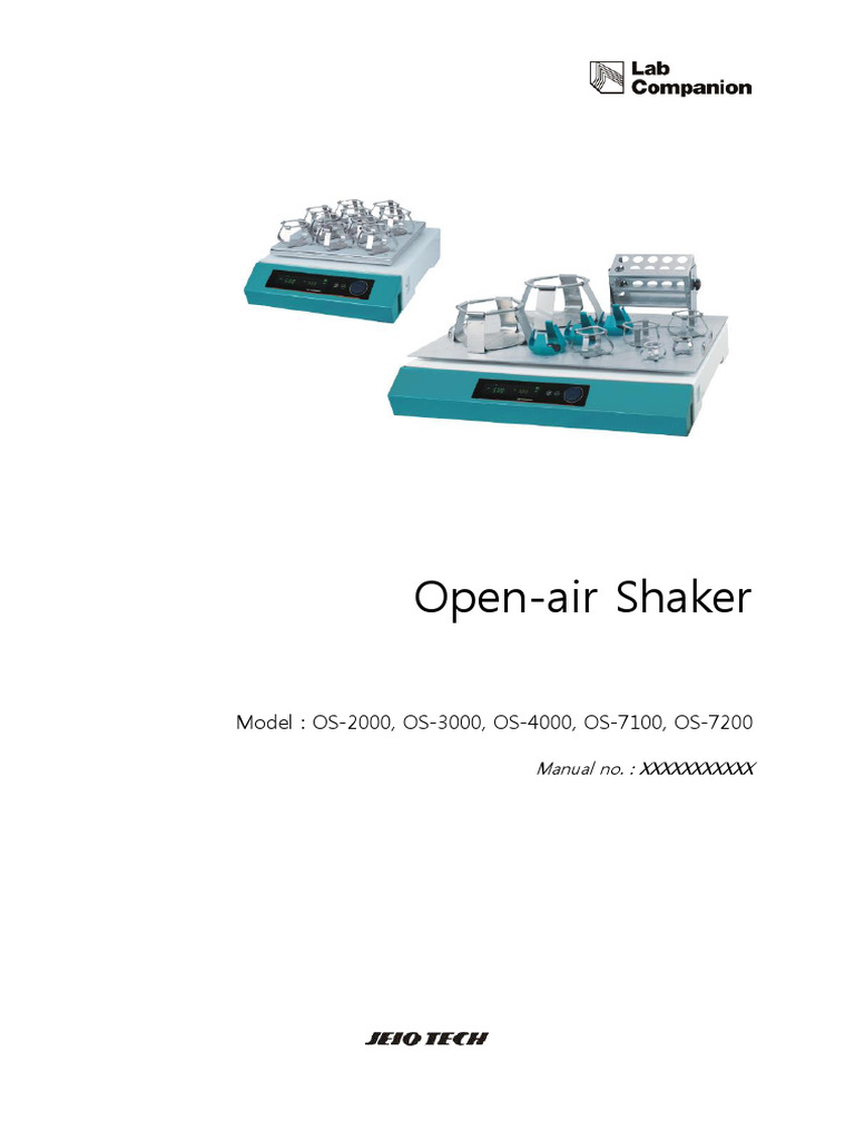 Medline Shakers Non-Incubating OS Manual | PDF