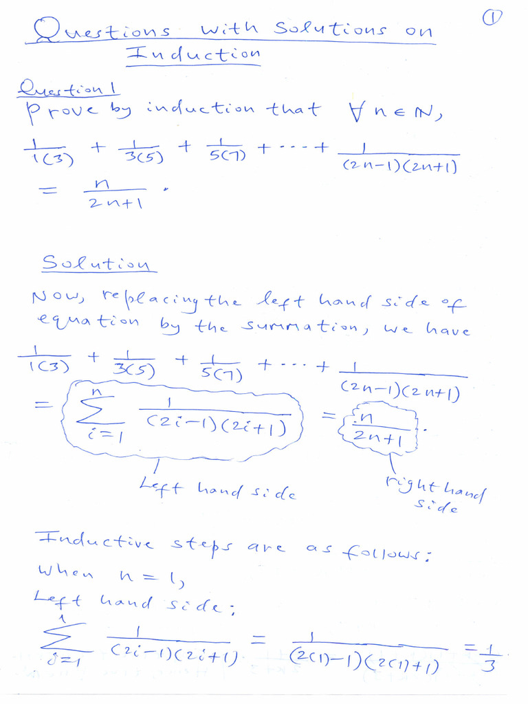 Problems On Induction | PDF