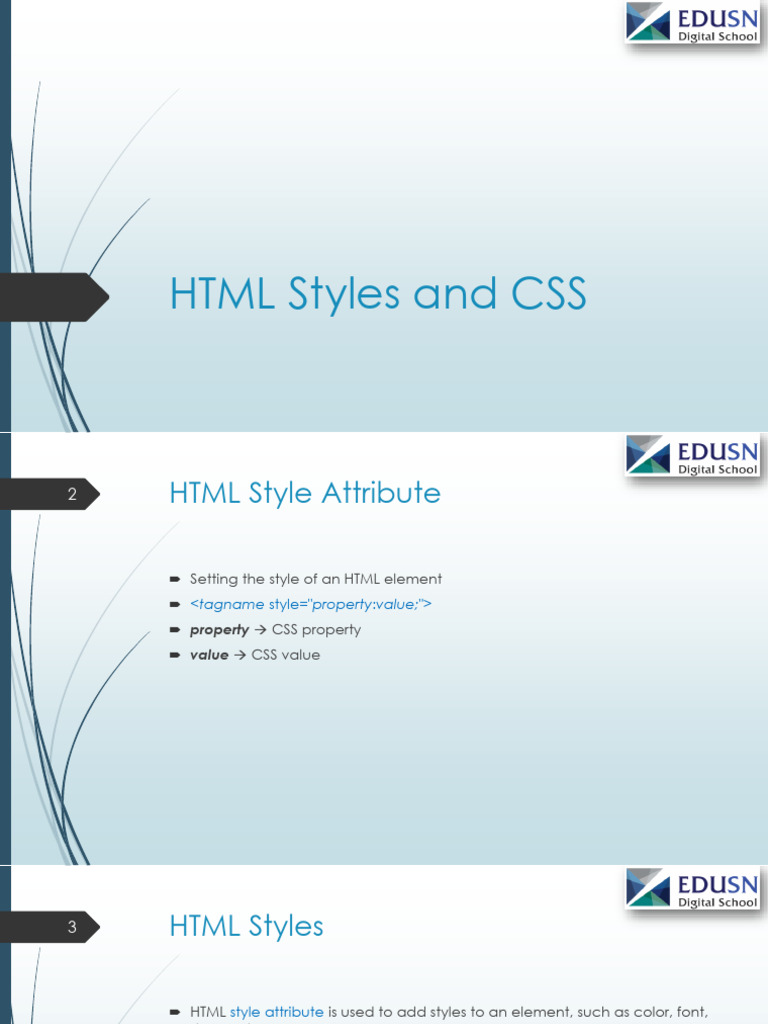 3.HTML Styles CSS Blocks Inline | PDF