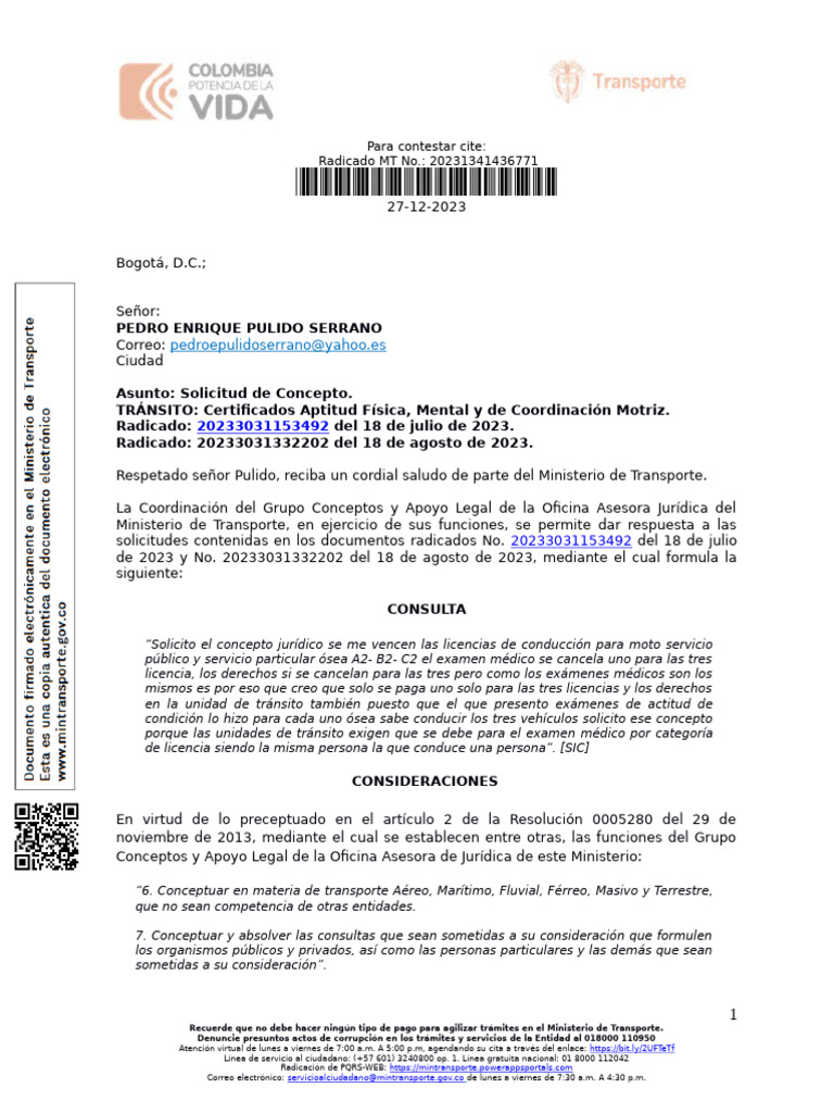 TR - NSITO Certificados Aptitud Física | PDF