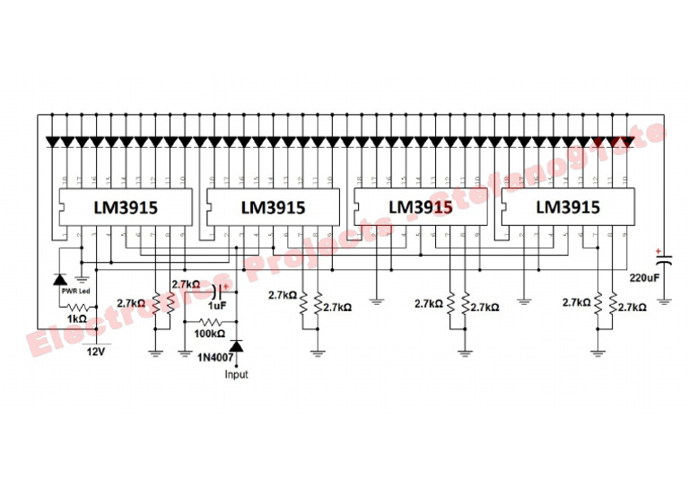 Vu Meter40LED Circuit | PDF