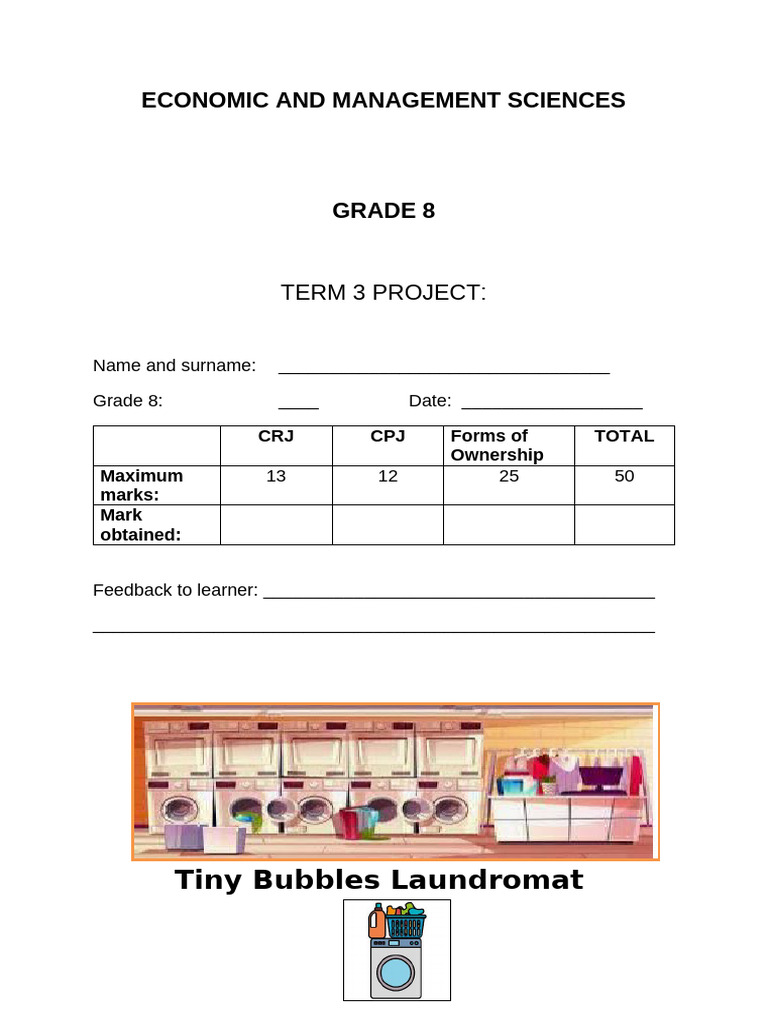 GR 8 Term 3 - Project - 2023 - 104709 | PDF