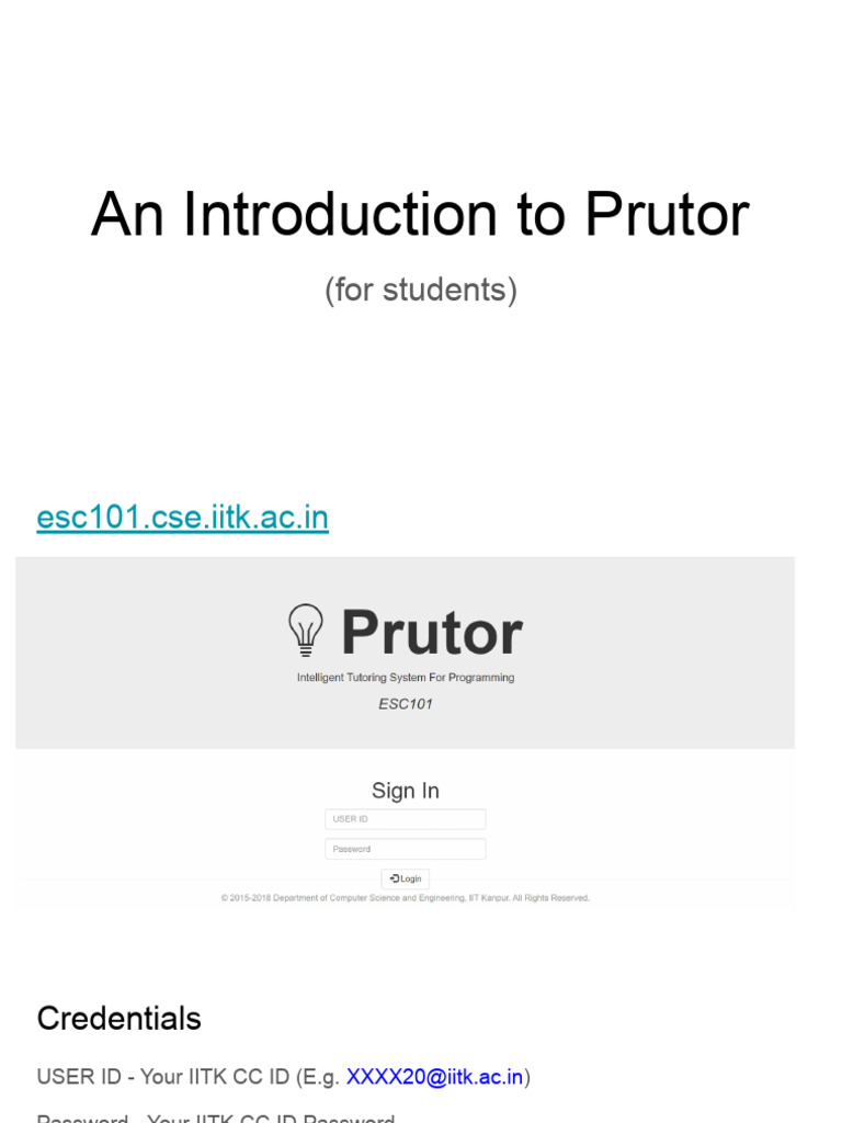 An Introduction To Prutor | PDF