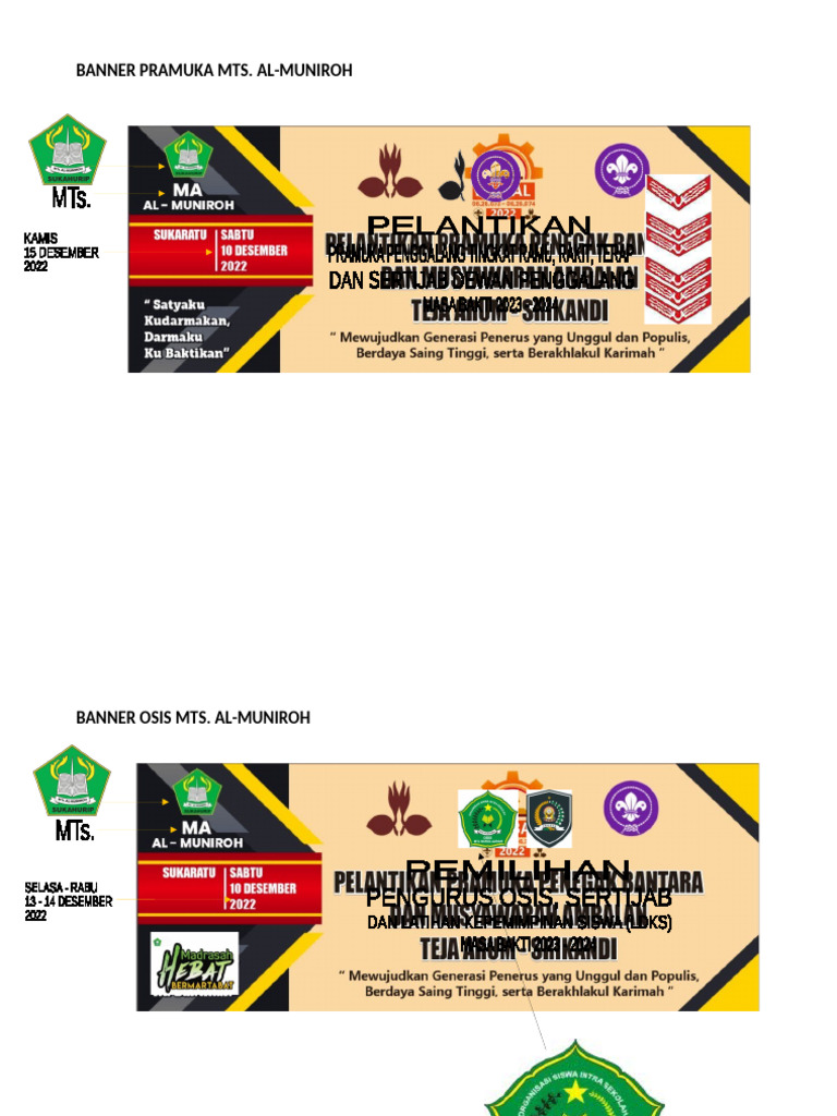 Banner Pramuka MTS | PDF