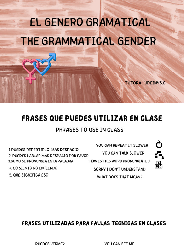 El Genero Gramatical | PDF