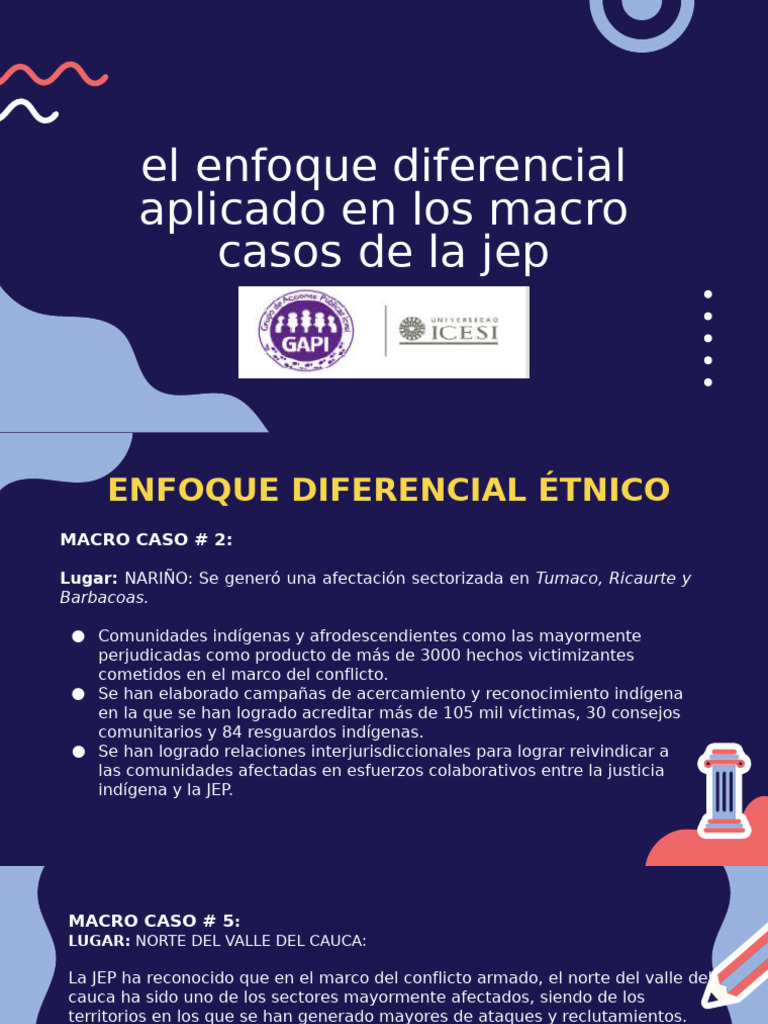 Diapositivas enfoque diferencial JEP | PDF