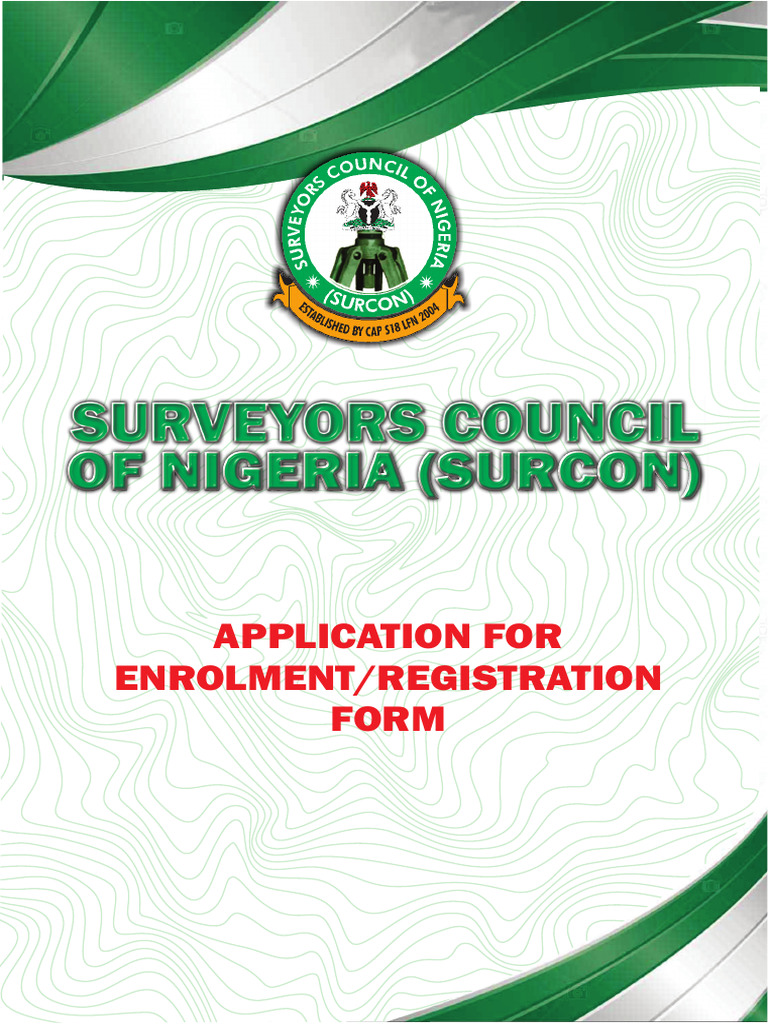 Surcon Application Form | PDF
