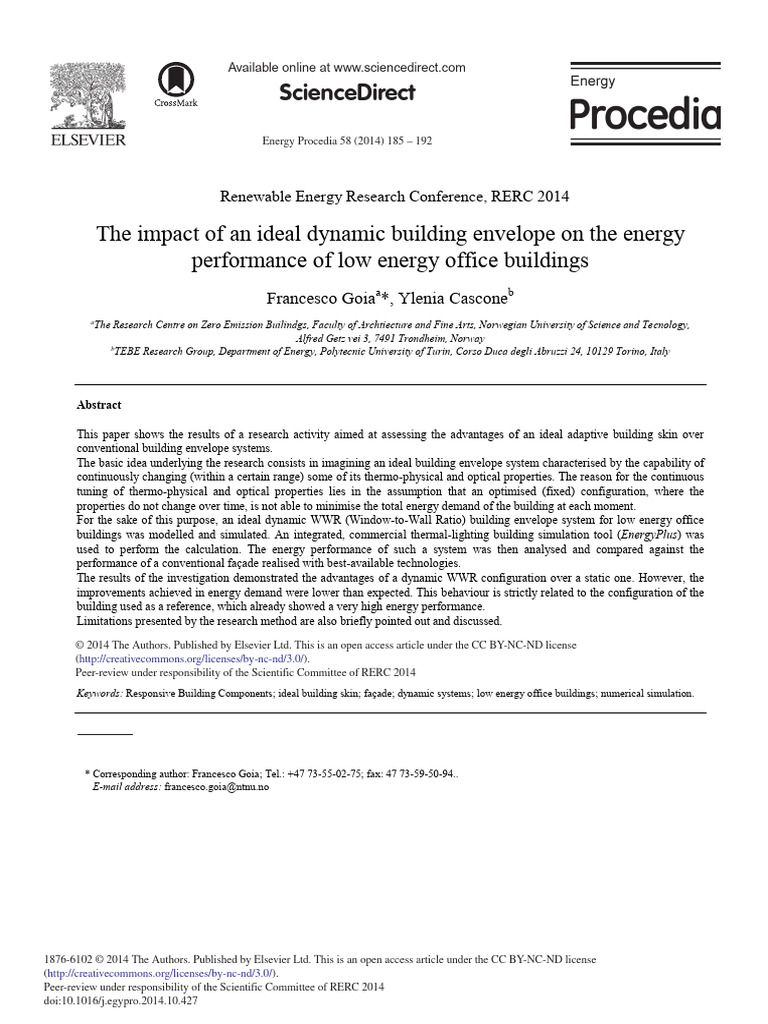 5 The Impact of an Ideal Dynamic Building Envelope on the Energy ...