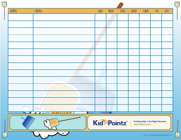 Chore Charts Multiple Kids 003 | PDF