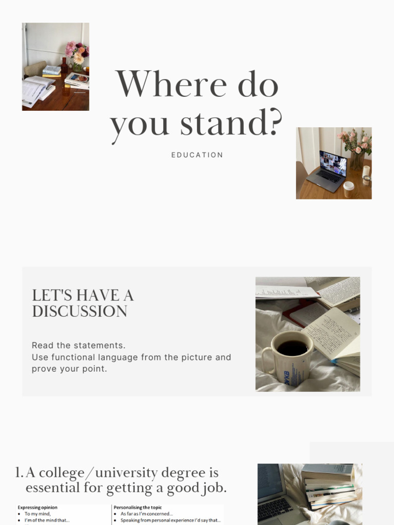 Where Do You Stand | PDF