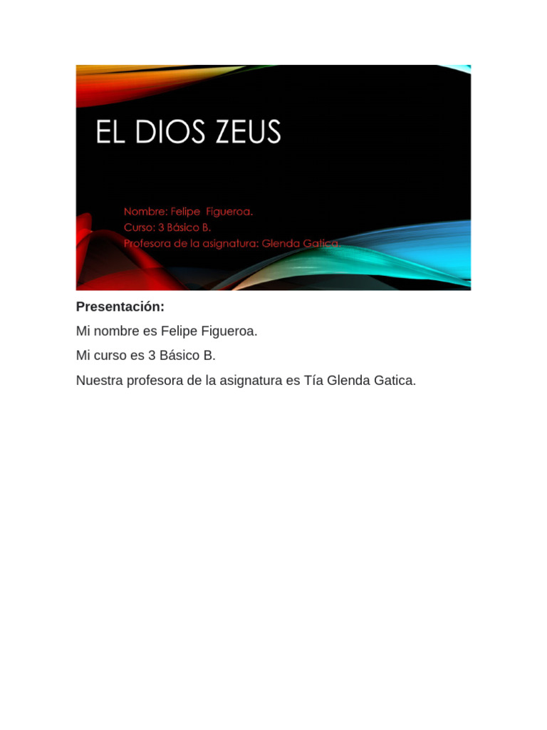 Presentacion de Zeus | PDF