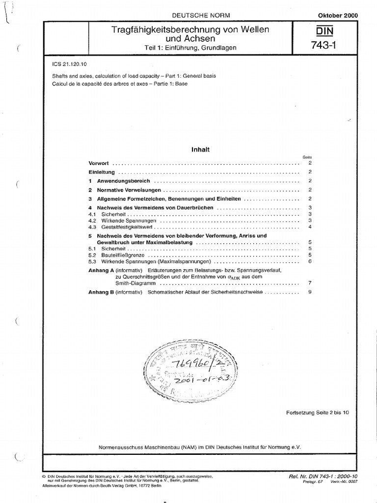 DIN 743 PT 1 | PDF