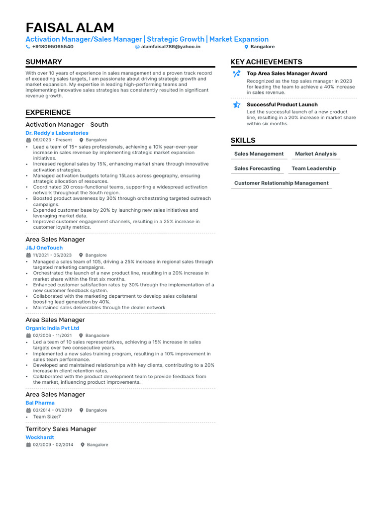 Faisal Alam Resume | PDF