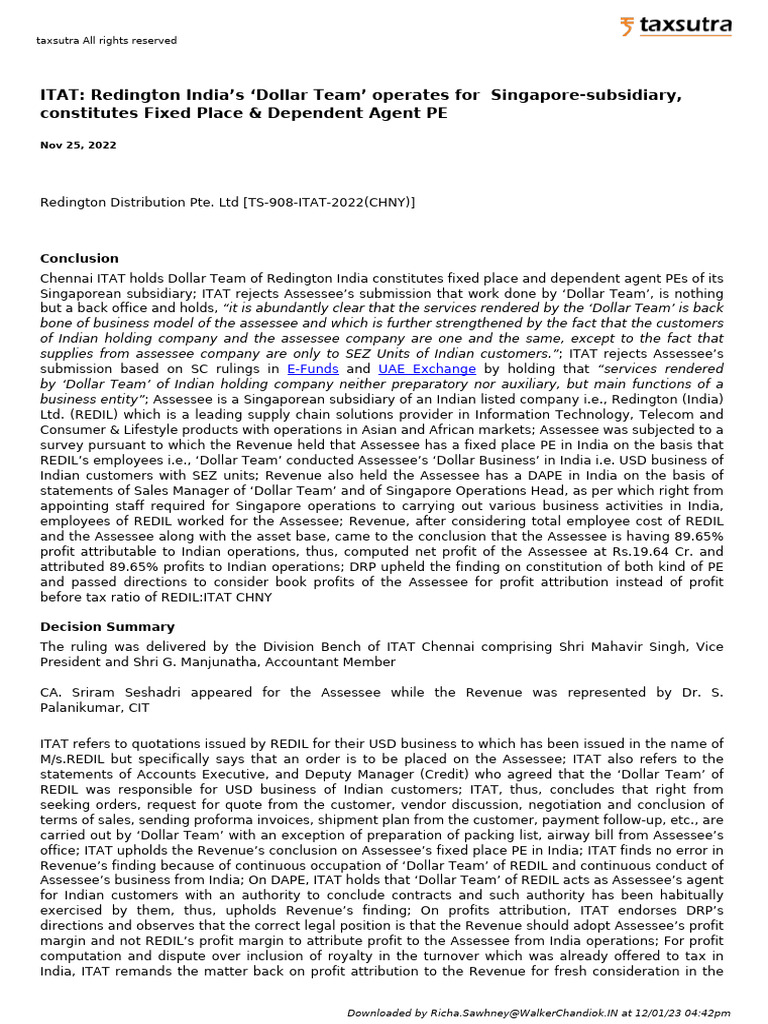 Redington Marked | PDF