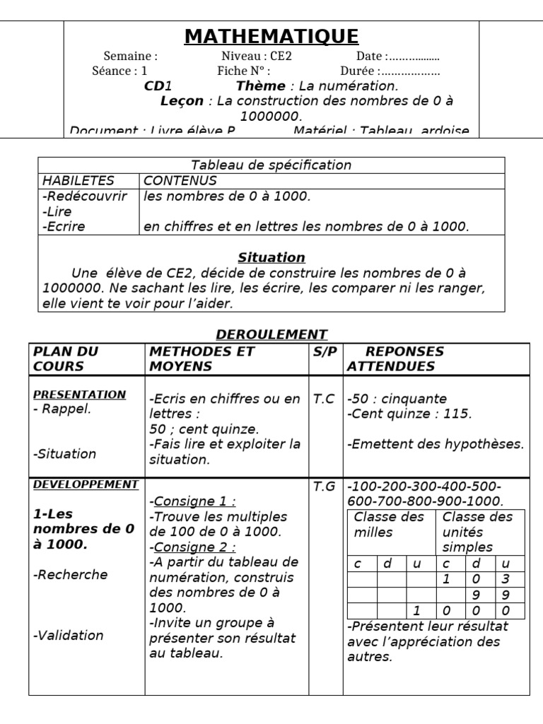 Mathématiques Ce2 | PDF