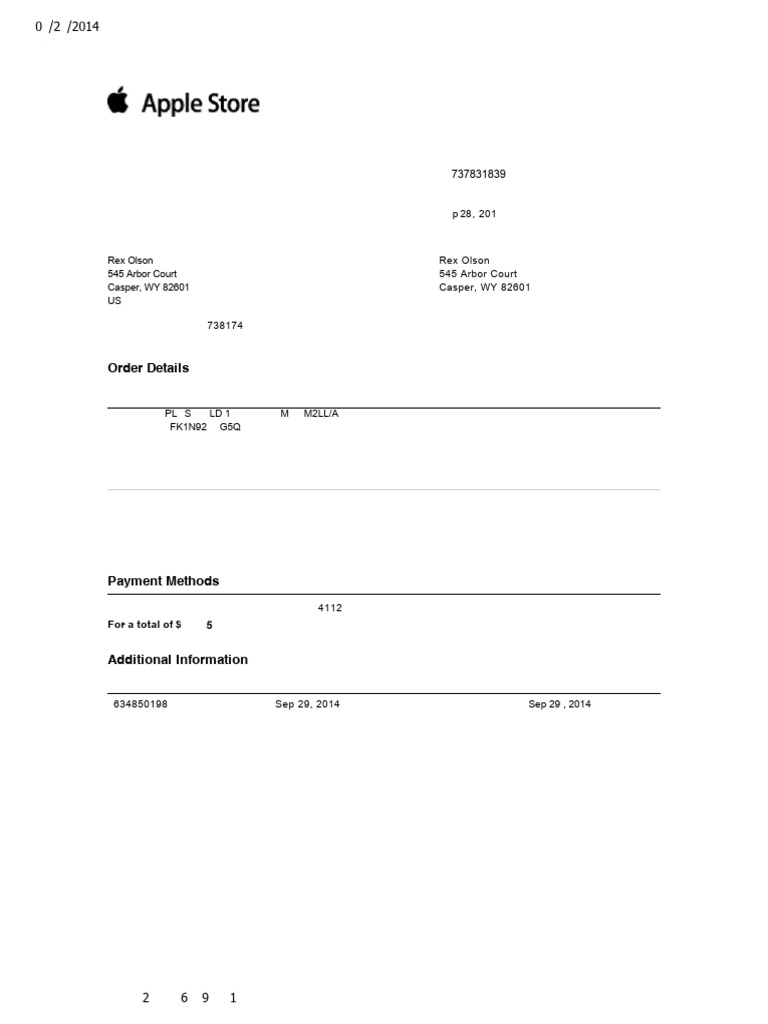 Invoice Receipt: Do Not Pay | PDF