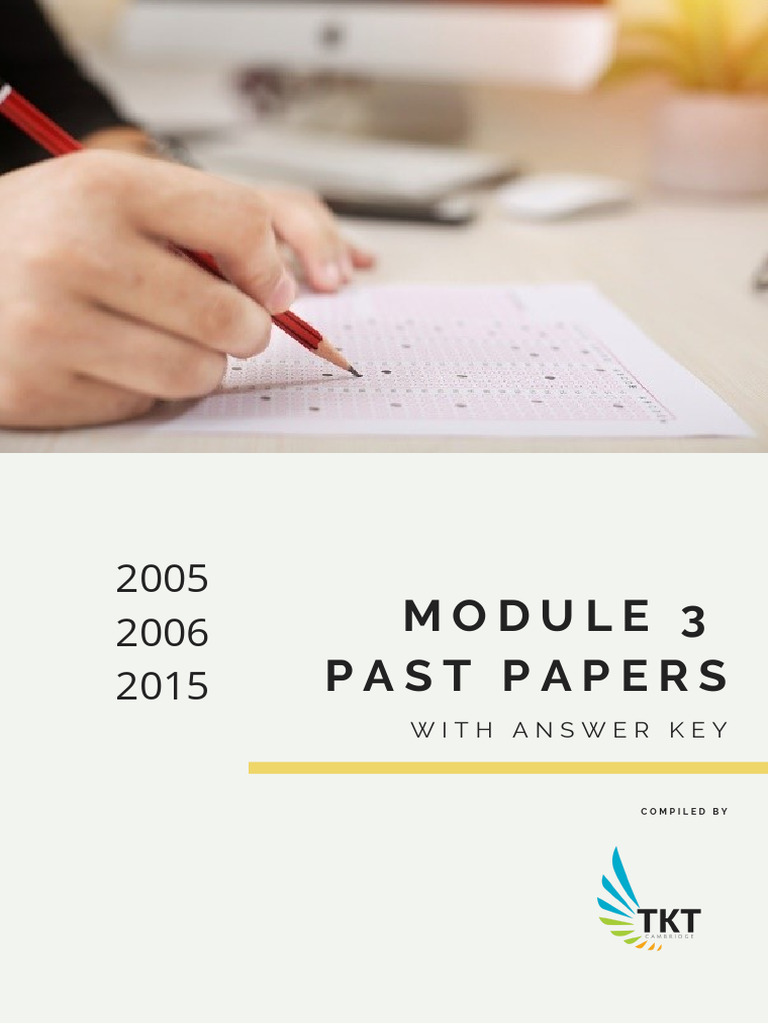 TKT Module 3 Past Papers With The Key | PDF
