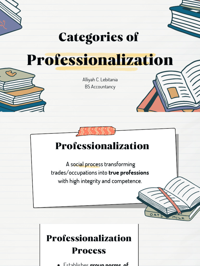 Categories of Professionalization | PDF