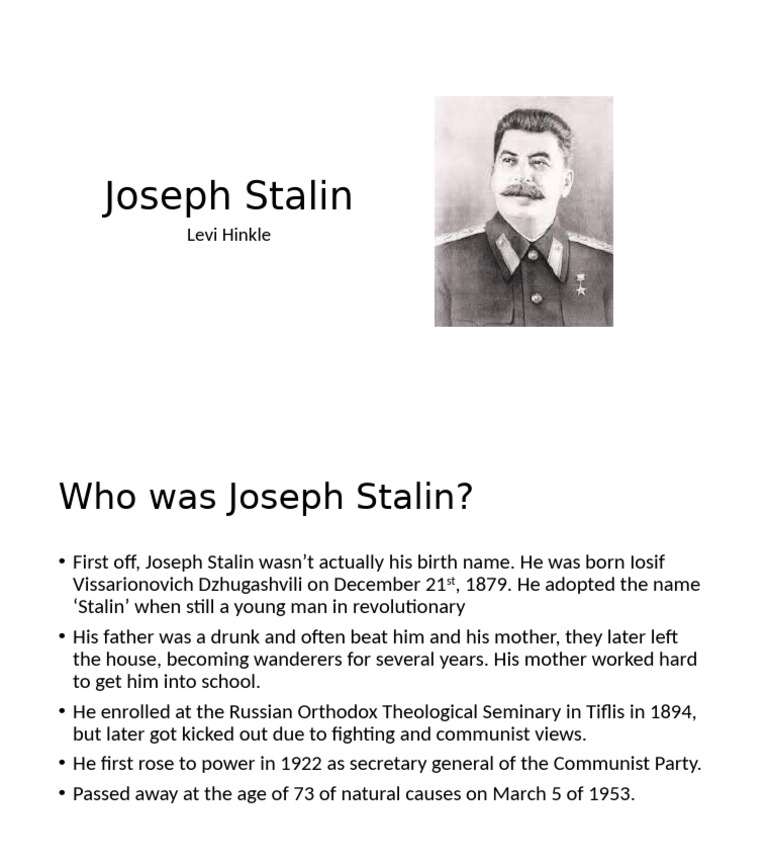 Joseph Stalin | PDF