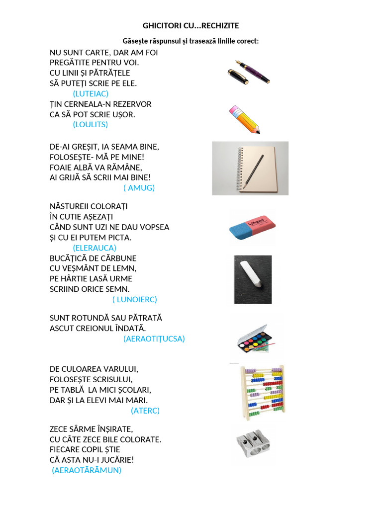 1 Rechizite | PDF