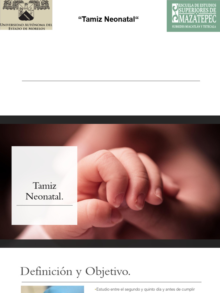 Tamiz Neonatal EC E3 | PDF