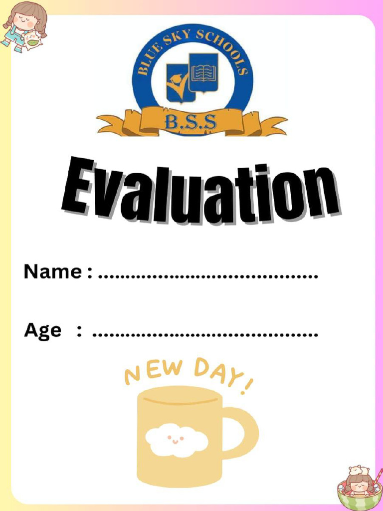 Placement Test (English kg2) | PDF